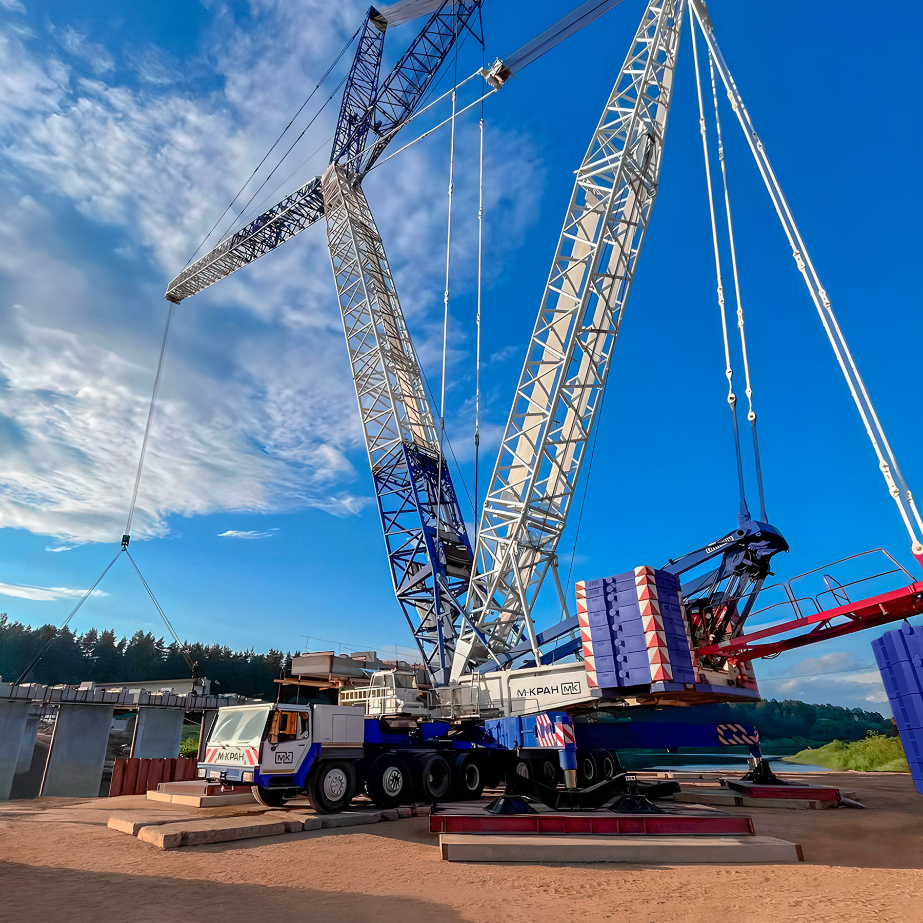 Аренда кран 550 тонн - Liebherr LG 1550 - М КРАН